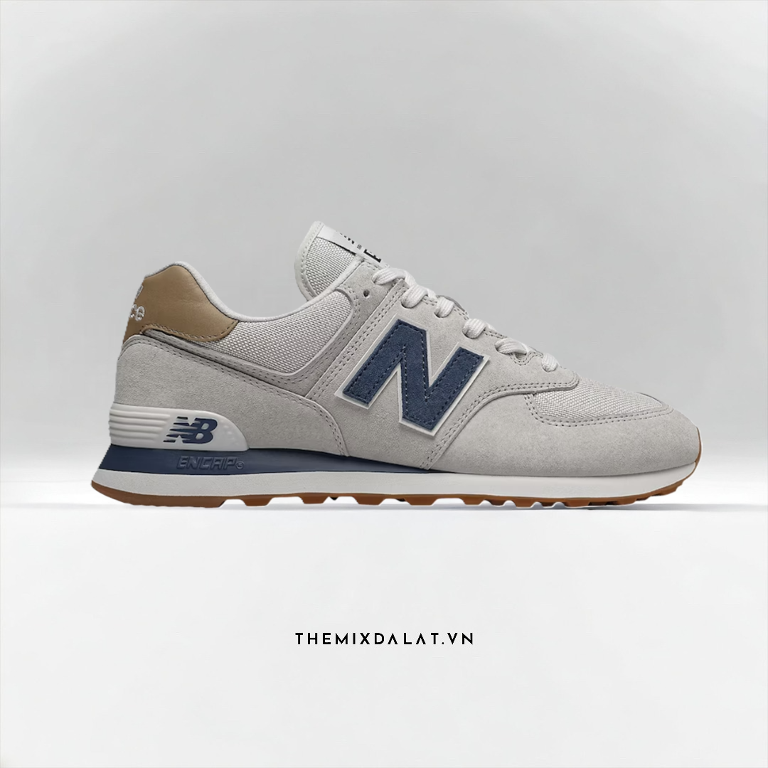 Giày New Balance 574 Light Cliff Grey Indigo - themixdalat.vn